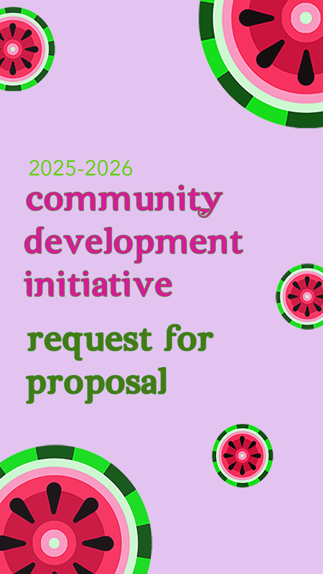 2025-26 Community Development Initiative :: request for proposal - Fund ...